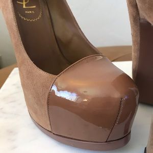 Yves Saint Laurent | Shoes | Ysl Tan Leather Suede Pump | Poshmark